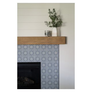 Shades of Blue - Modern - Living Room - Indianapolis - by Everything ...