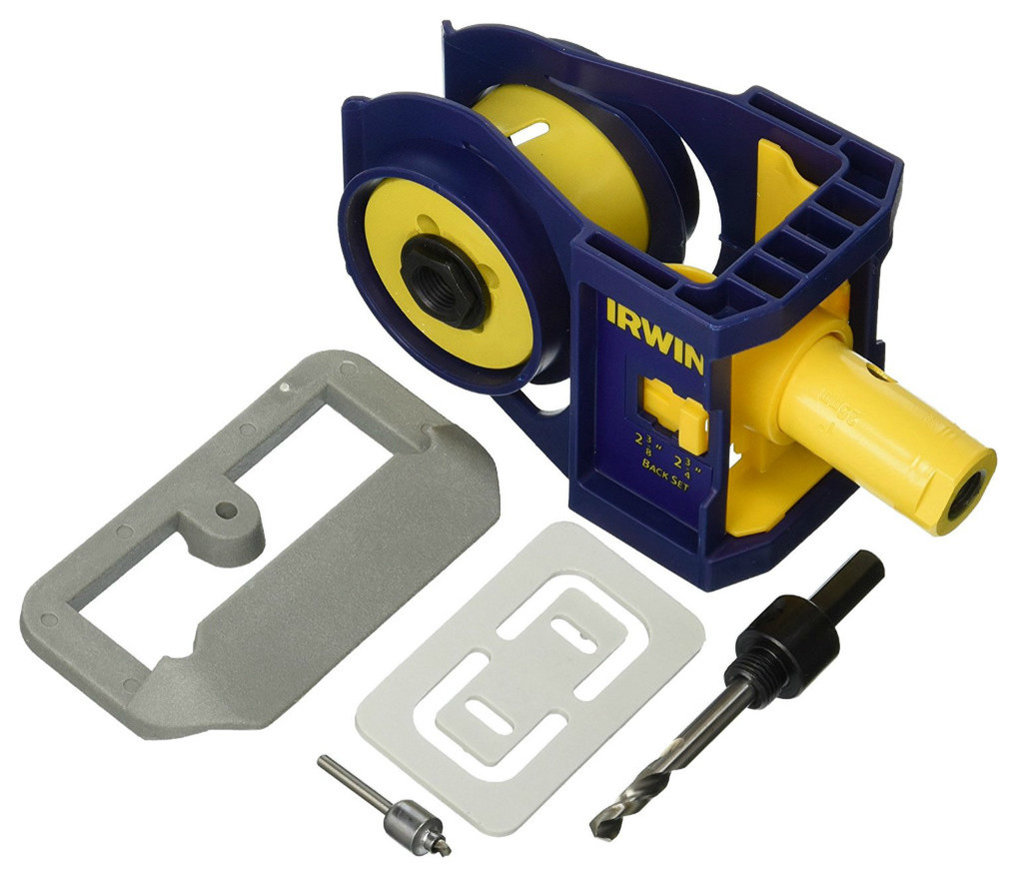 Irwin Tools 3111002 Bi-Metal Door Lock Installation Kit For Metal & Wood Doors - Traditional ...