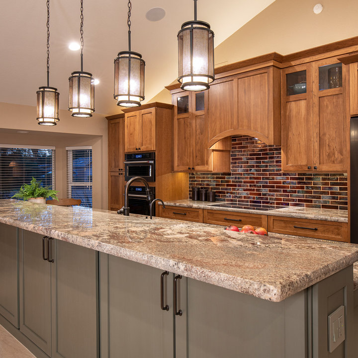 75 Beautiful Kitchen with Green Benchtop Ideas & Designs - April 2024 ...