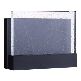 Calabria LED Rectangle Wall Sconce, Matt Black Finish - Contemporary ...