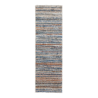 Weave & Wander Caide Contemporary Beige/Cream Rug, 2'6"x8" Runner ...