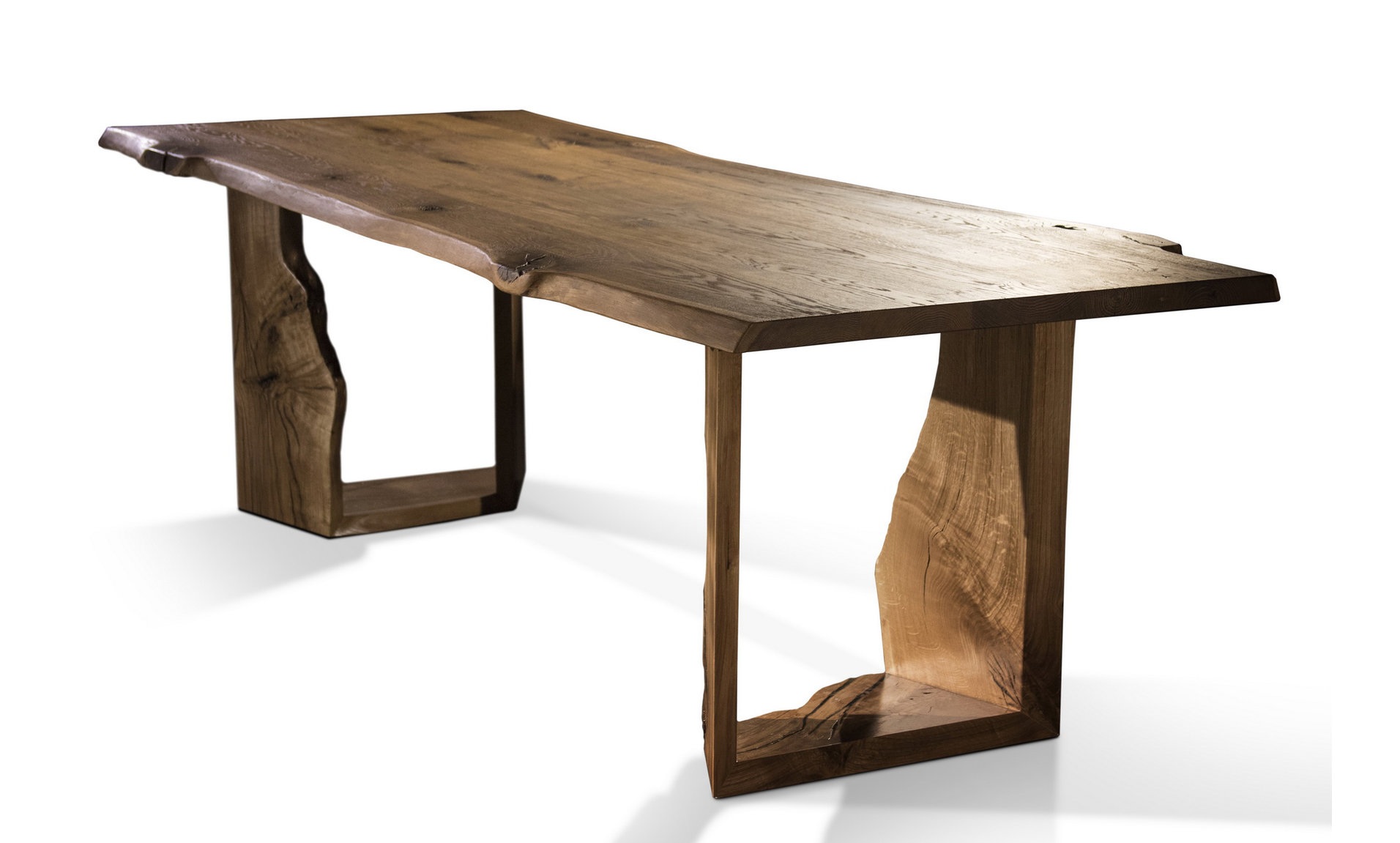 BAUM KANTE 260 Solid Wood Dining Table - Rustic - Dining Tables - by MAXIMAHOUSE | Houzz