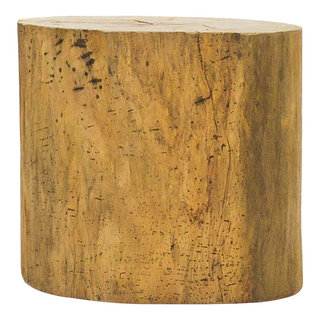 Natural Wood Stool, Round 003 - Rustic - Accent And Garden Stools - by ...