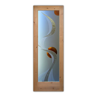 Front Door - Ribbon Reflection Moons - Fiberglass Smooth - 30" x 80 ...
