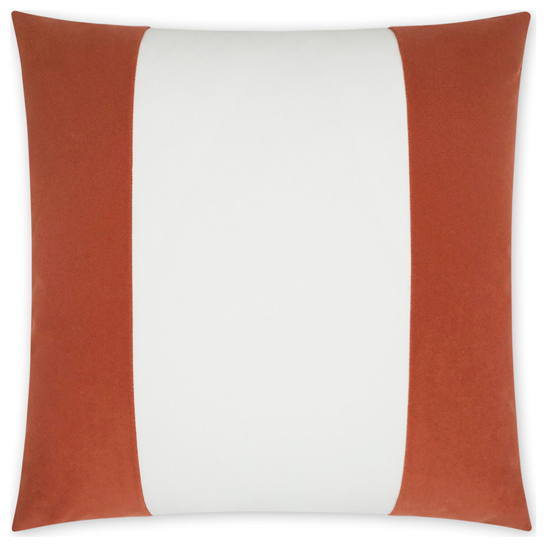 Outdoor Sundance Band Pillow - Orange, 22" x 22" - Contemporary ...