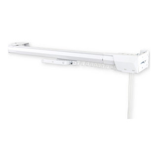 Heavy Duty Traverse Rod, One Way Cord Right, 48-84" - Contemporary ...