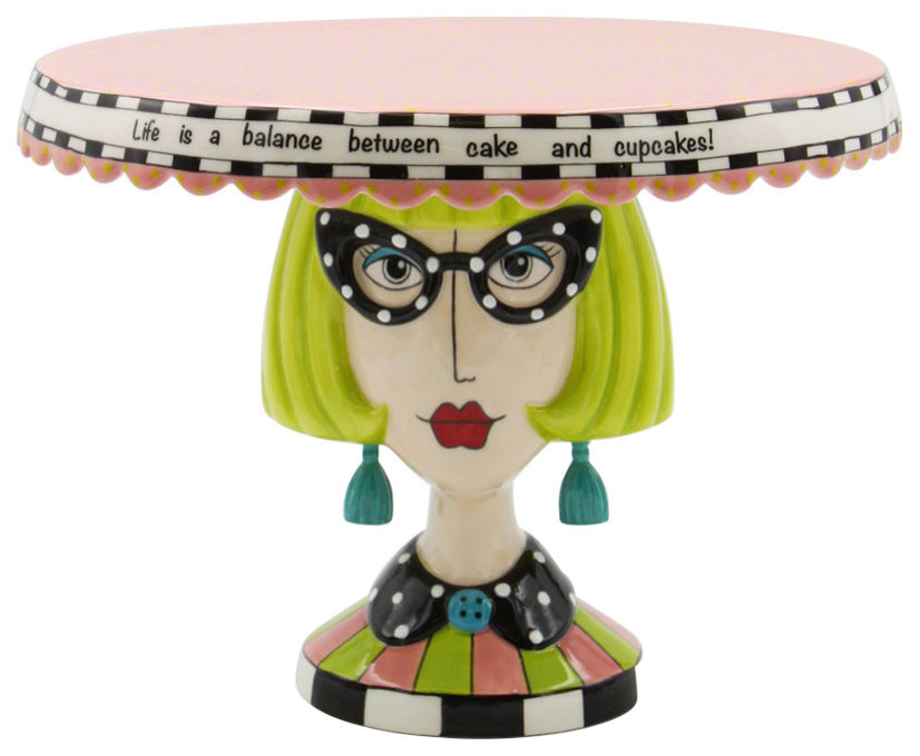 Dolly Mama Lady Cake Stand - Contemporary - Dessert And Cake Stands ...