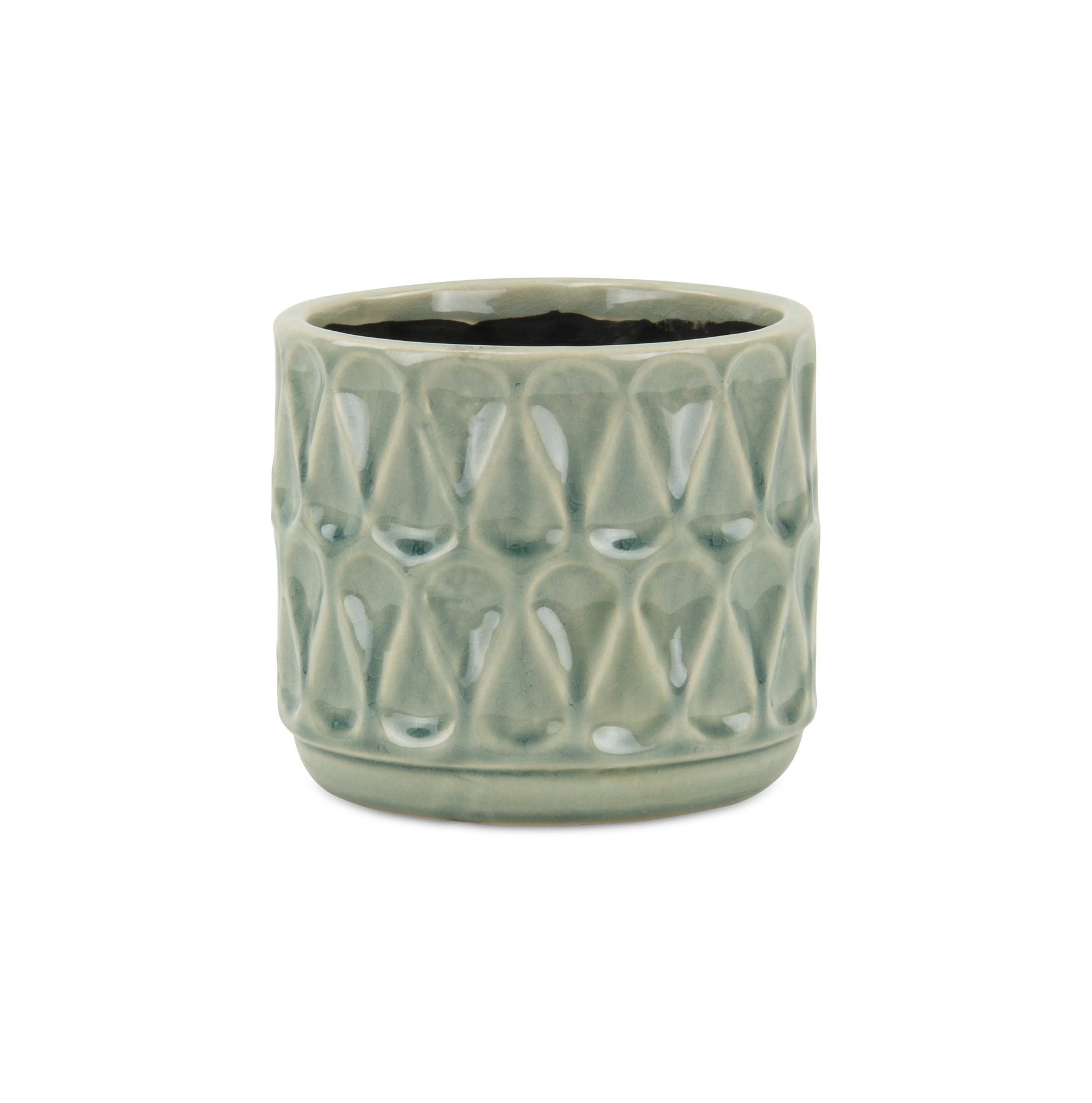 Green Droplet Pot - Medium - Contemporary - Indoor Pots And Planters ...