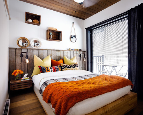 Best Small Rustic Bedroom Design Ideas & Remodel Pictures | Houzz