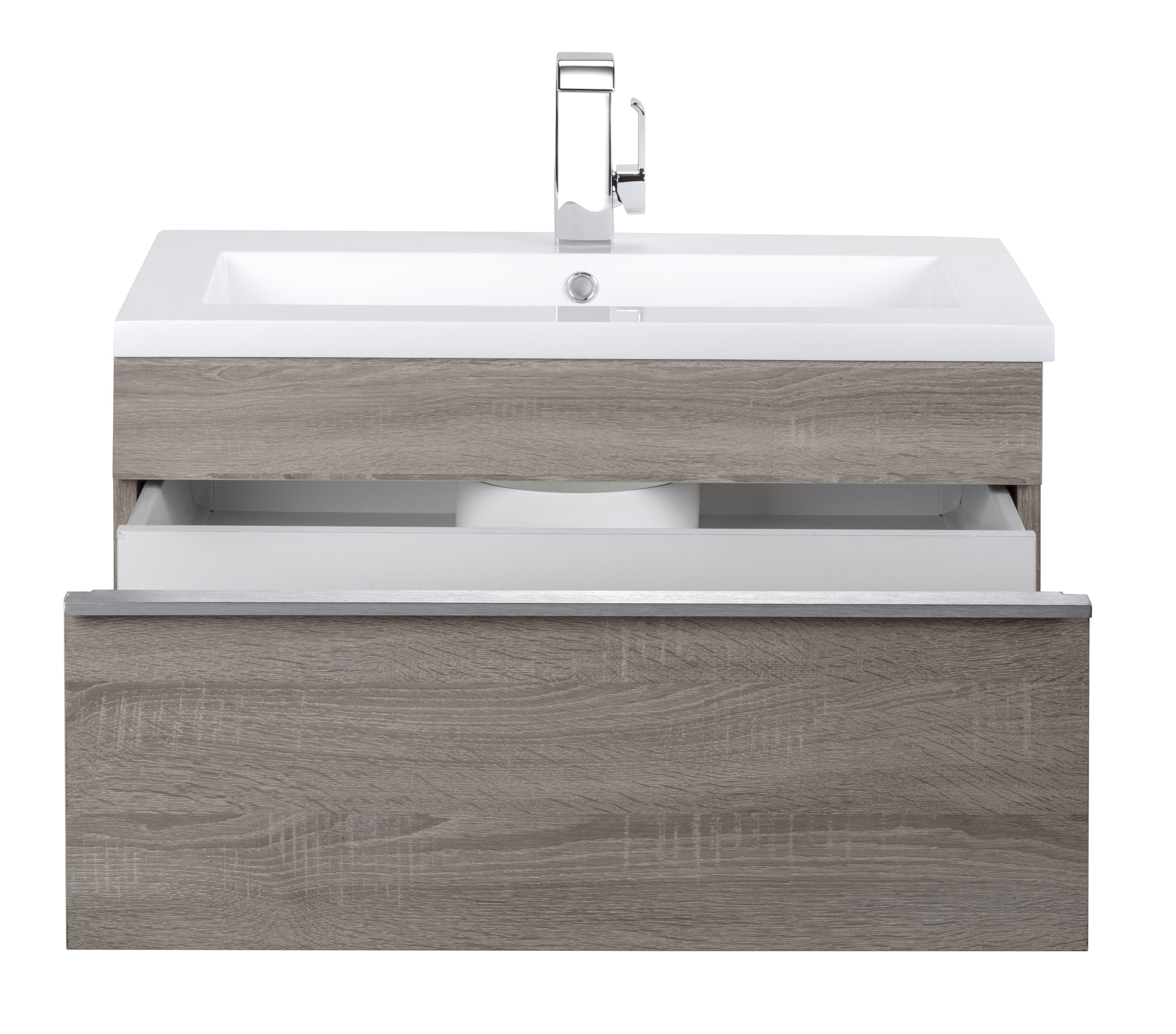 Trough Collection 30" Wall Mount Modern Bathroom Vanity, 30 ...