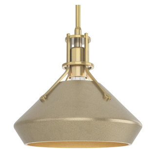 Henry with Chamfer Pendant, Modern Brass, Soft Gold Accents ...