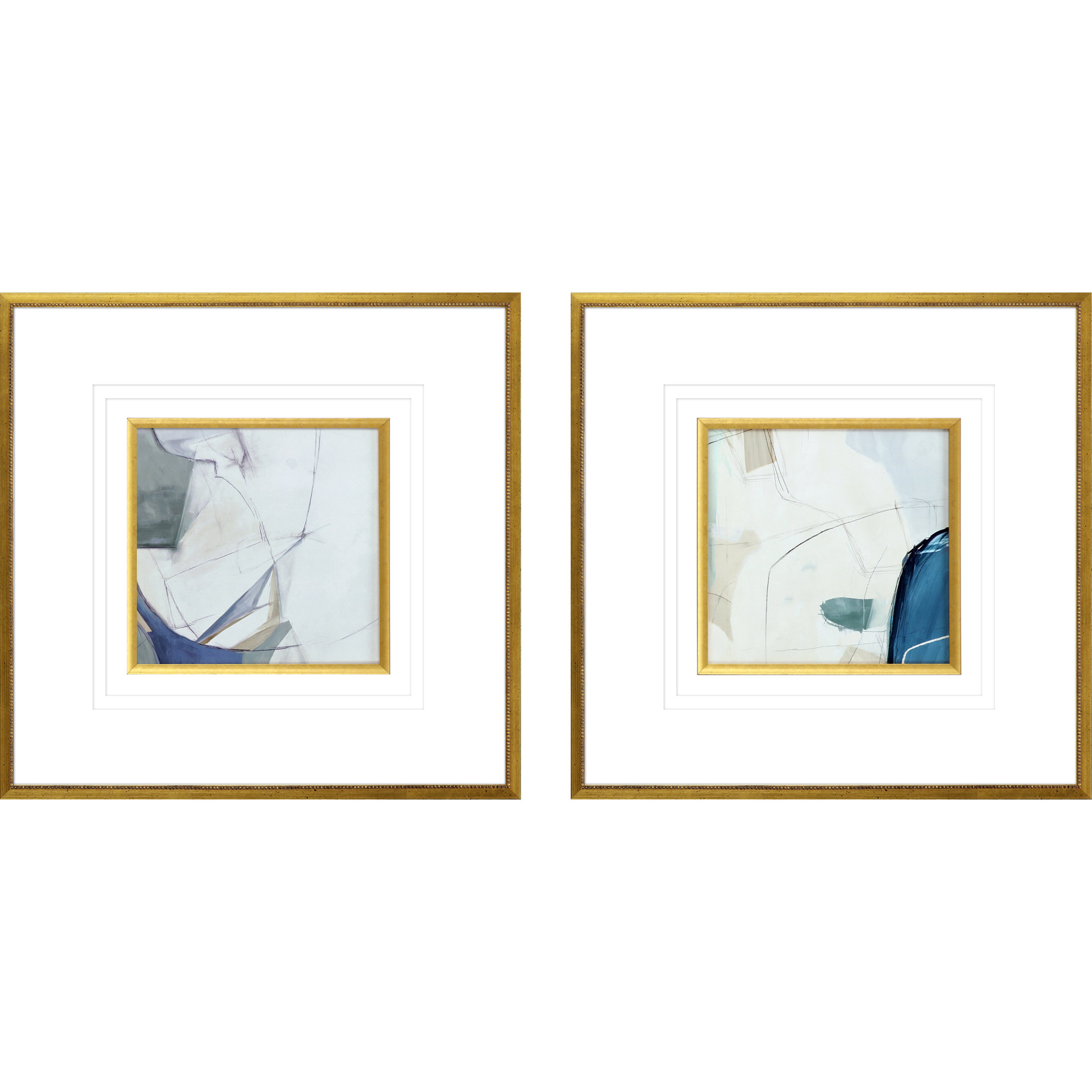 Merging Artwork, 2-Piece Set - Contemporary - Prints And Posters - by ...