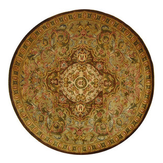 Safavieh Classic Collection CL220 Rug, 3'6" x 3'6" Round - Victorian ...