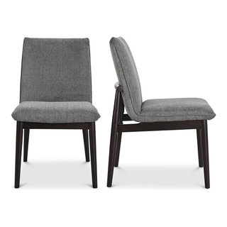 Charlie Dark Grey Dining Chair – Set Of Two - Midcentury - Dining ...