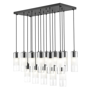 Alton 17 Light Island Light, Matte Black - Transitional - Kitchen ...