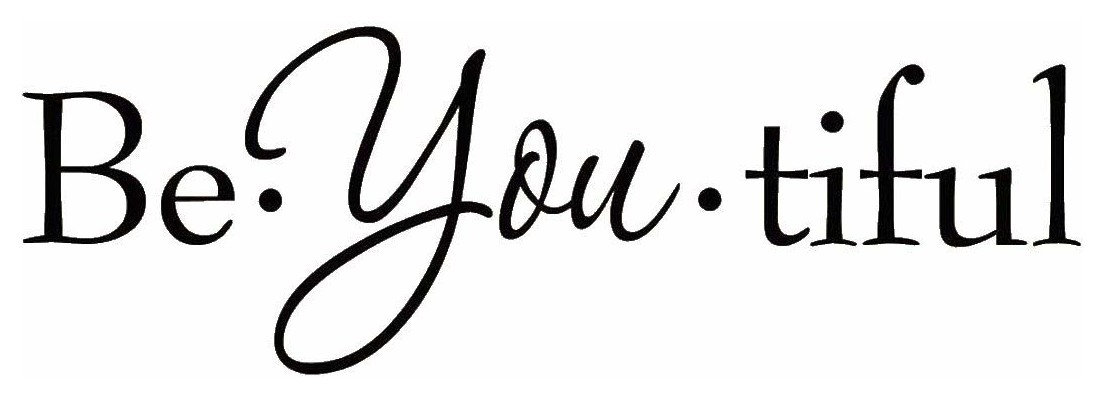 Be You Tiful Wall Decal Inspirational Quotes Girls Room Wall Sayings ...