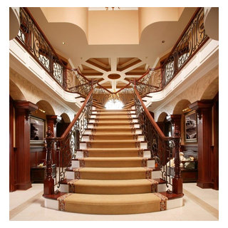 Master Staircase - Traditional - Staircase - Detroit - by ASA Cabinets ...