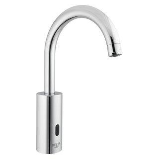 Delta 0.5 GPM 1-Hole Battery Operated Electronic Faucet, Chrome ...