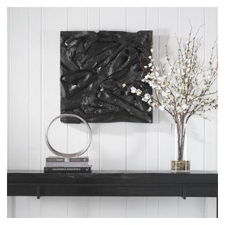 Uttermost Rio Black Wood Wall Decor - Rustic - Wall Accents - by Hudson ...