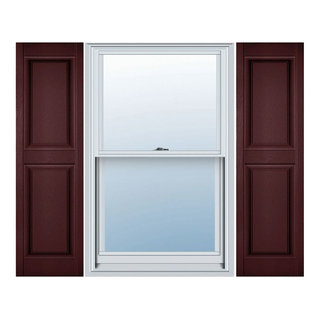 Builders Edge, Standard Two Equal Panels, Raised Panel Shutters ...