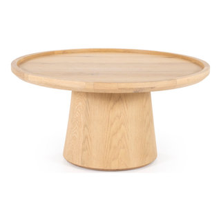 Lacquered Oak Coffee Table, Eleonora Leia, Medium - Transitional ...