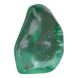 Polished Obsidian Stone, Small, Green, 5x4x8" - Contemporary ...