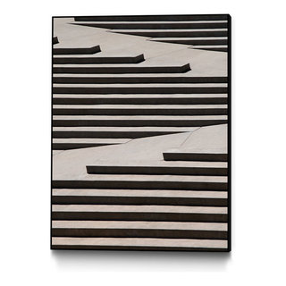 "Robson Stairs II" Art block Framed Canvas, 30"x40" - Contemporary ...