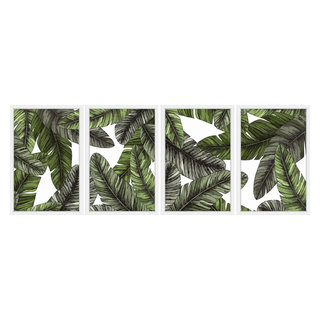 Charleston Quadriptych, 80x30 - Tropical - Prints And Posters - by ...