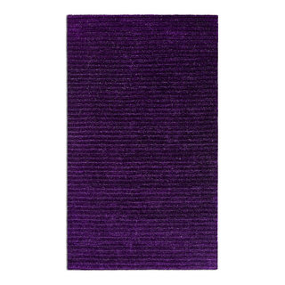 8" x 10" Eggplant Purple Modern Shimmery Area Rug - Contemporary - Area ...