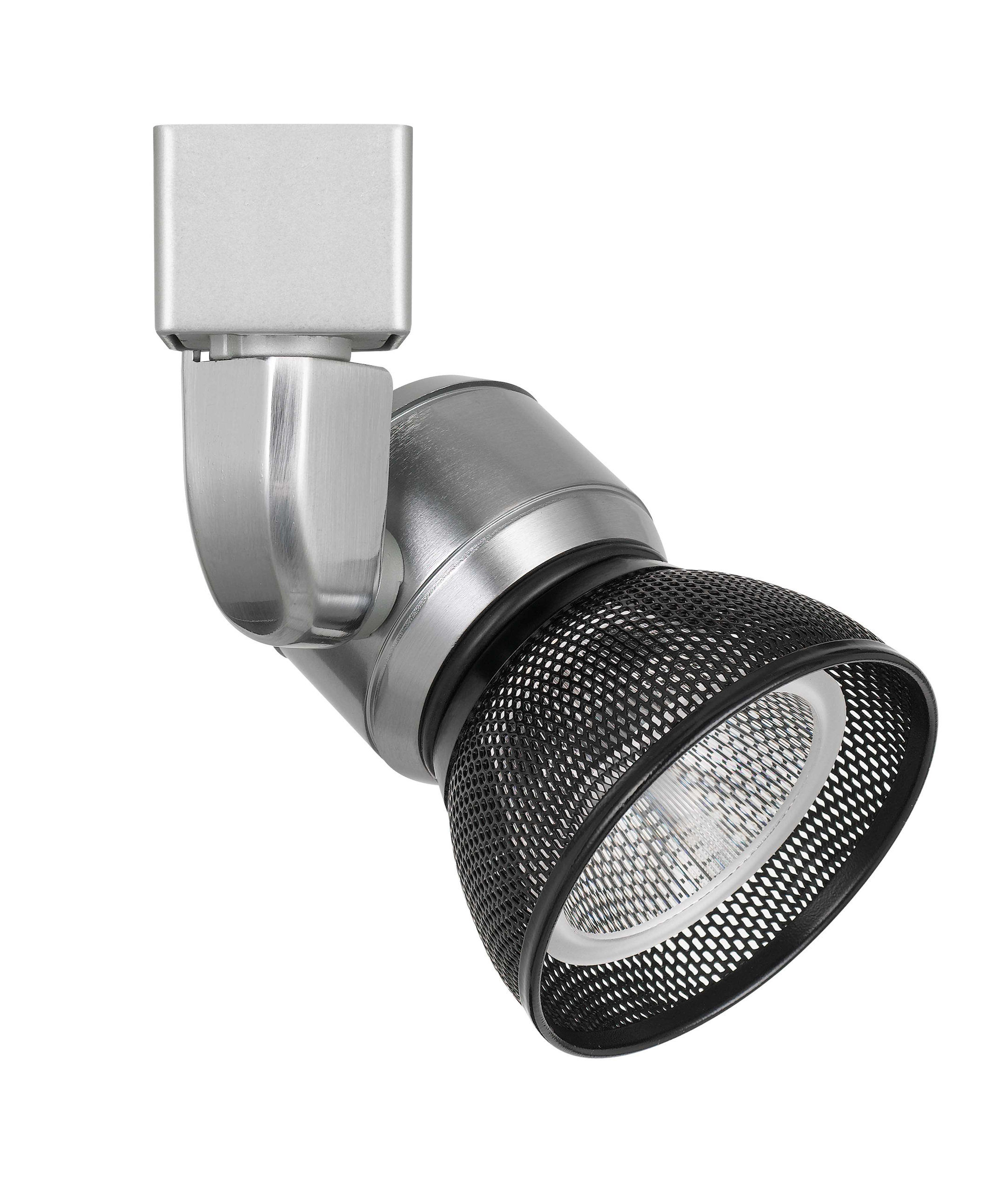 Integrated Dimmable LED Track Head, Black Shade, Silver Base ...