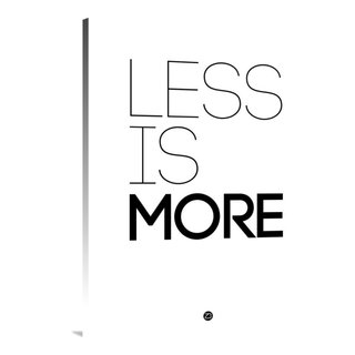 "Less Is More Poster White" Fine Art Print, 36" x 48" - Modern - Prints ...