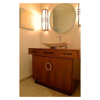 Asian inspired powder room - Asian - Los Angeles - by Sandy Davidson ...