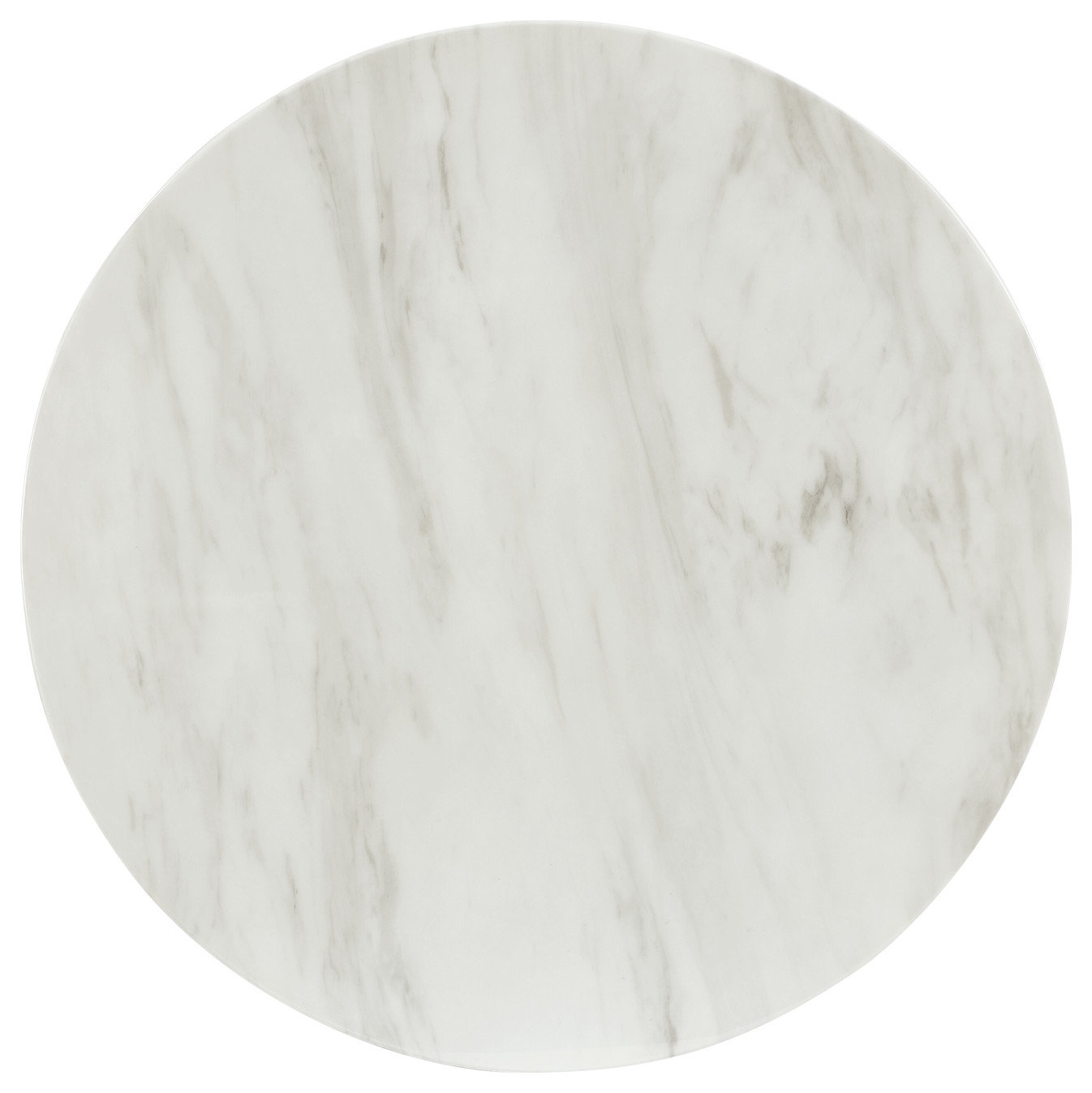 Inspired Home Sinai End Table- White/Gold, 23.7Lx23.7Wx21.9H, 23.7L x ...