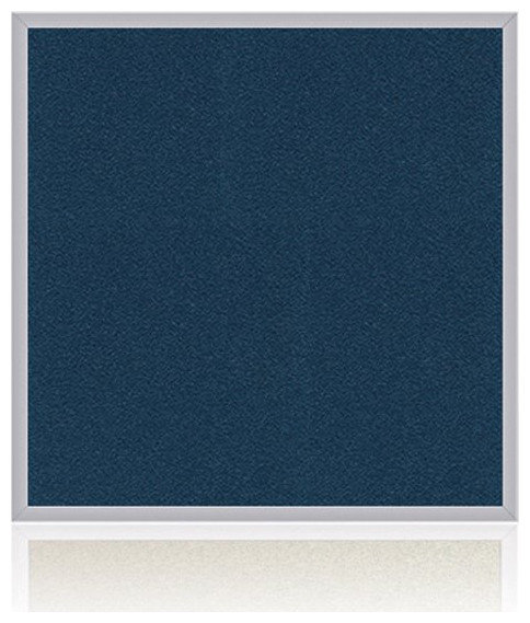 Ghent's Vinyl 4' x 4' Bulletin Board with Aluminum Frame in Navy ...