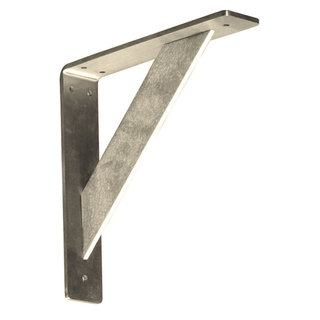 2"x20"x20" Traditional Steel Bracket, Hammered Black, 2Wx10"Dx10"H ...