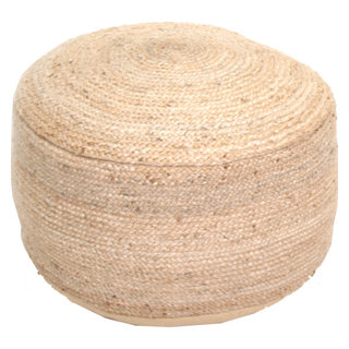 Clendon Pouf - Beach Style - Floor Pillows And Poufs - by Buildcom | Houzz