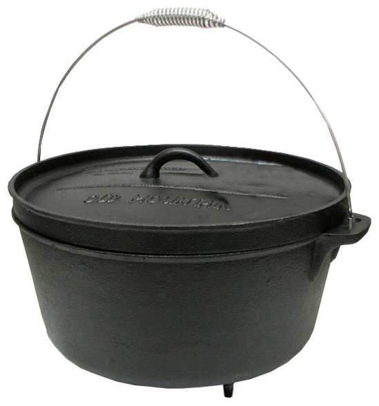 Durable 12 Qt Dutch Oven With Feet - Modern - Dutch Ovens And ...