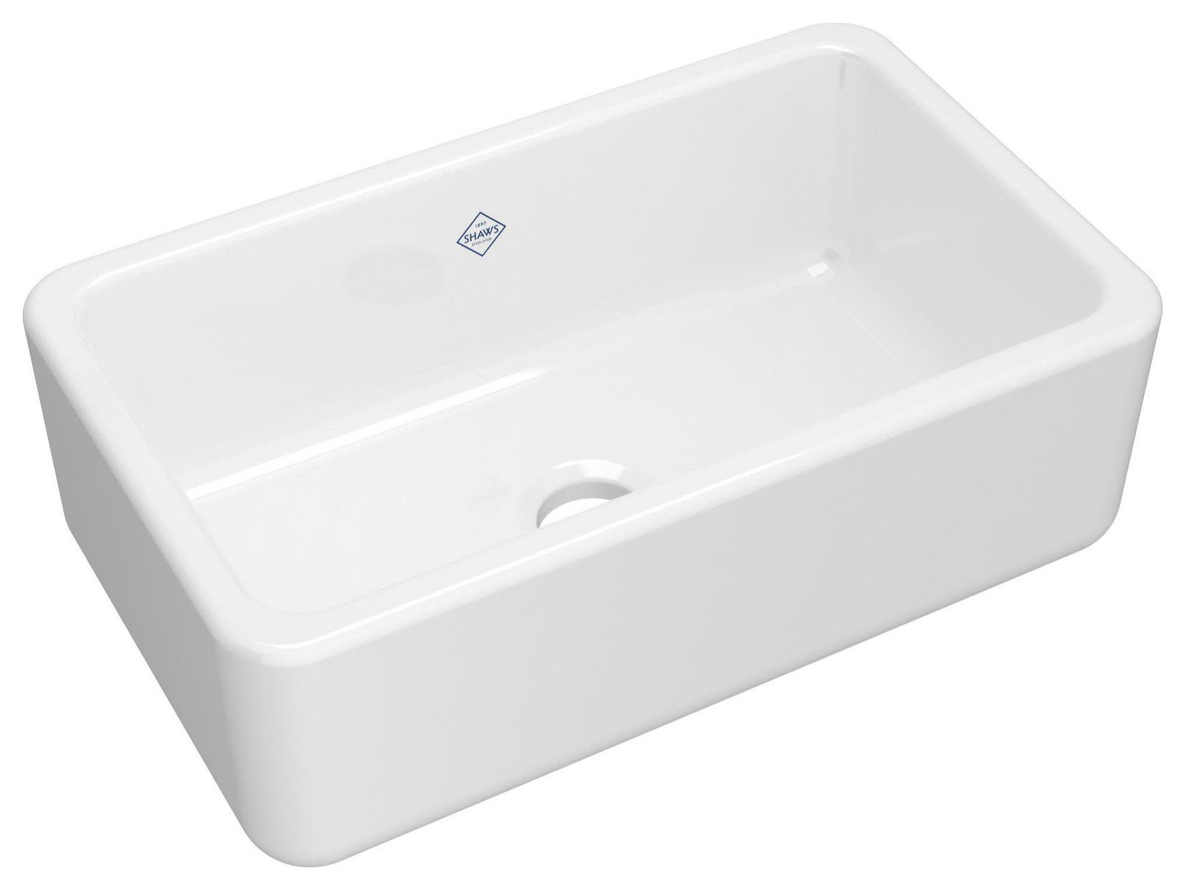 Shaws RC3018-C Lancaster 30" Farmhouse Single Basin Fireclay ...