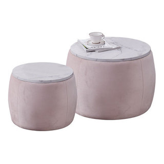 Pink end table mdf coffee table accent side table - Contemporary ...