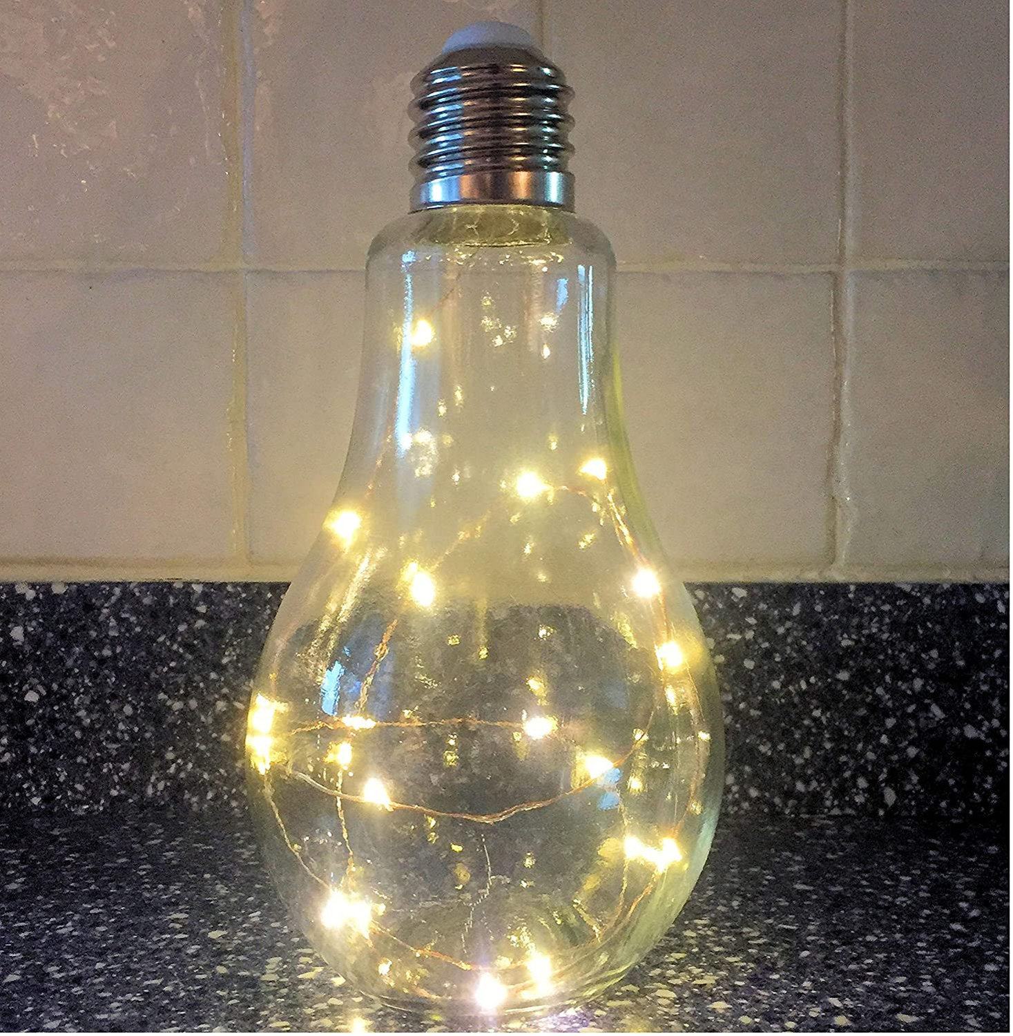Edison Faux Light Bulb LED Lamp, LEDs ON Copper Wire, Glass, Metal and ...
