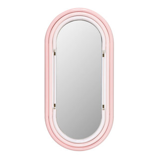 Neon Large Wall Mirror in Pink - Pink - Contemporary - Wall Mirrors ...