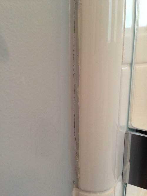 Cracked subway tiles in remodeled bathroom | Houzz Forum