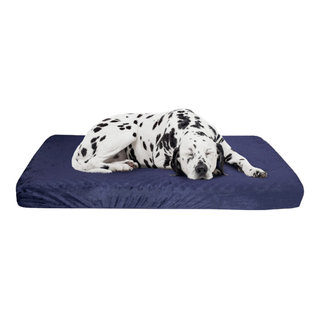 Orthopedic Dog Bed 2-Layer Memory Foam Crate Mat Machine Washable ...