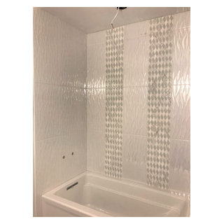 Wavy Tiles and two Waterfalls Tub Surround - Bathroom - Other - by ...