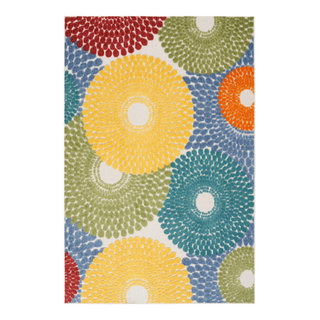Nourison Aloha Machine Made Area Rugs, Multicolor 6'x9', 6'x9 ...