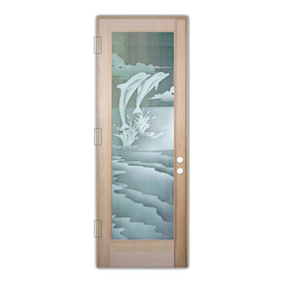 Front Door - Dolphins Leaping - Fiberglass Smooth - 30" x 80" - Book ...