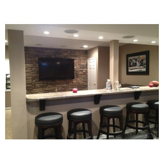 Basement half walls - New York - by Finished Basement NJ | Houzz