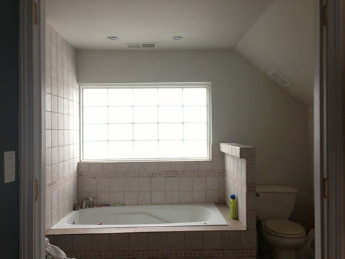 Awkward bathroom layout-help!