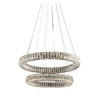 Beautiful Things Lighting Double Ring LED Crystal Chandelier BTL006 ...