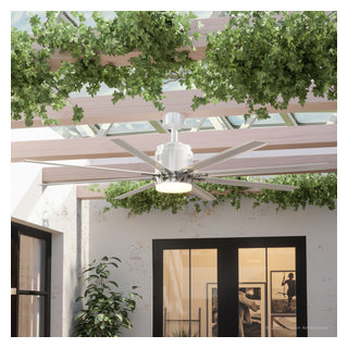 Luxury Urban Loft Ceiling Fan, White, UHP9052, Chatham Collection ...